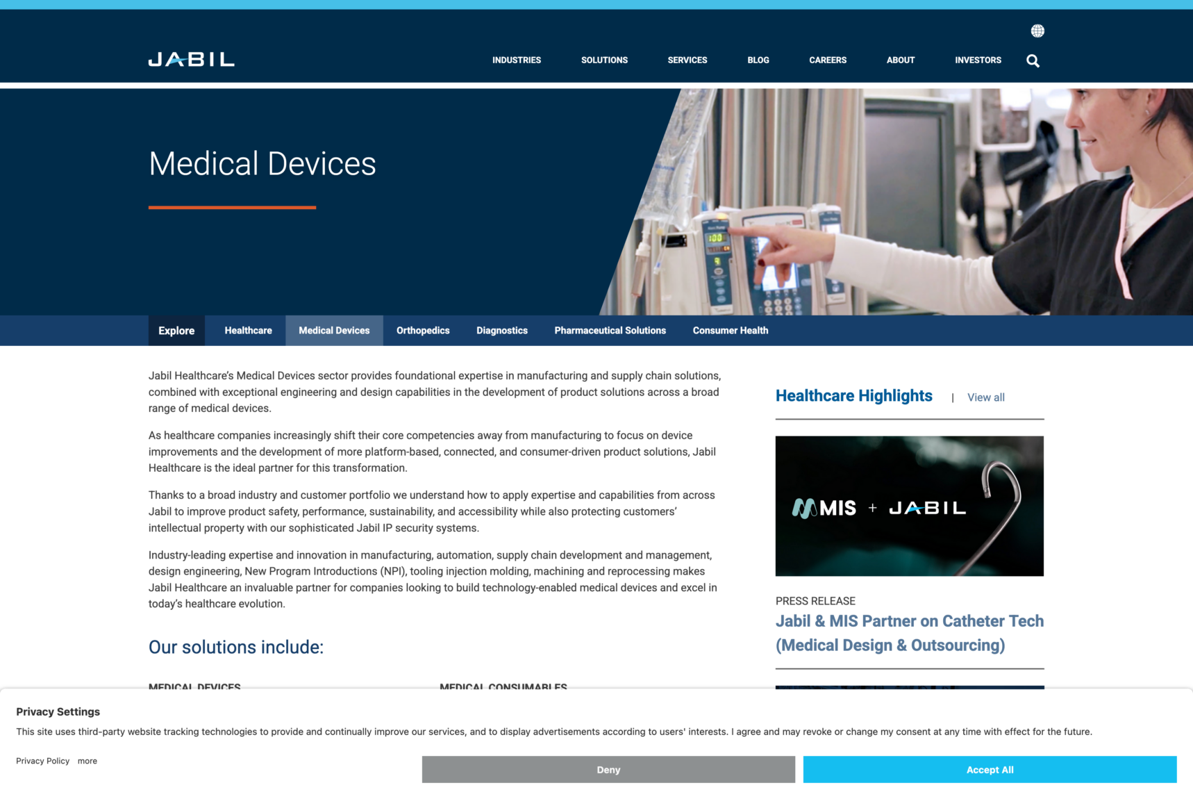 50 Best Medical Device Manufacturers Website Design Examples